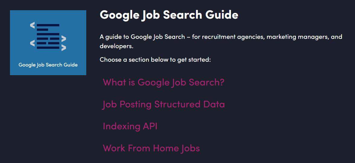 What is Google Job Search?